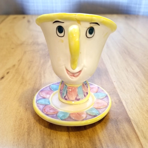 Disney | Accents | Disney Chip Beauty The Beast Porcelain Figurine ...